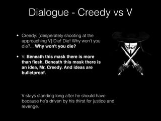 V for Vendetta - Justice and revenge essay | PDF