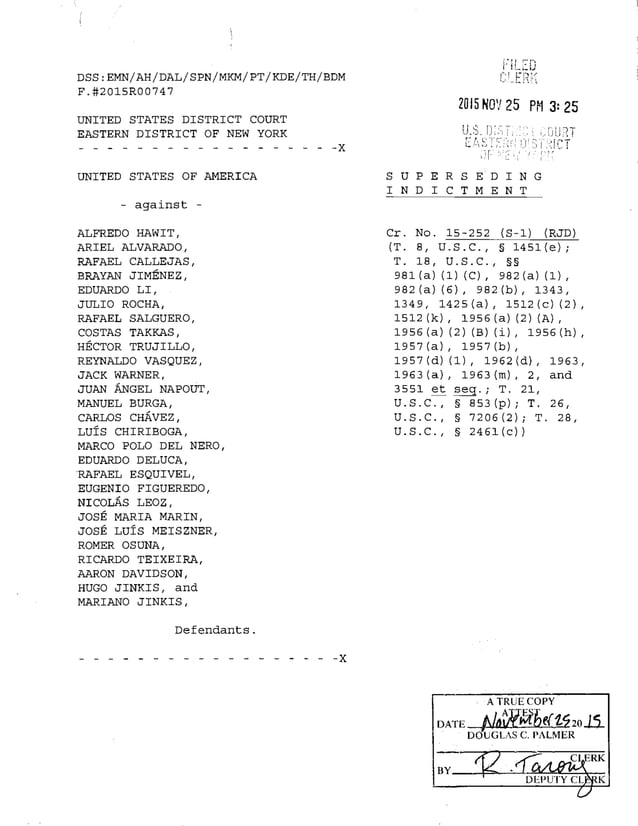 FIFA GATE - Justice department-indictment-of-soccer-officials (1) | PDF