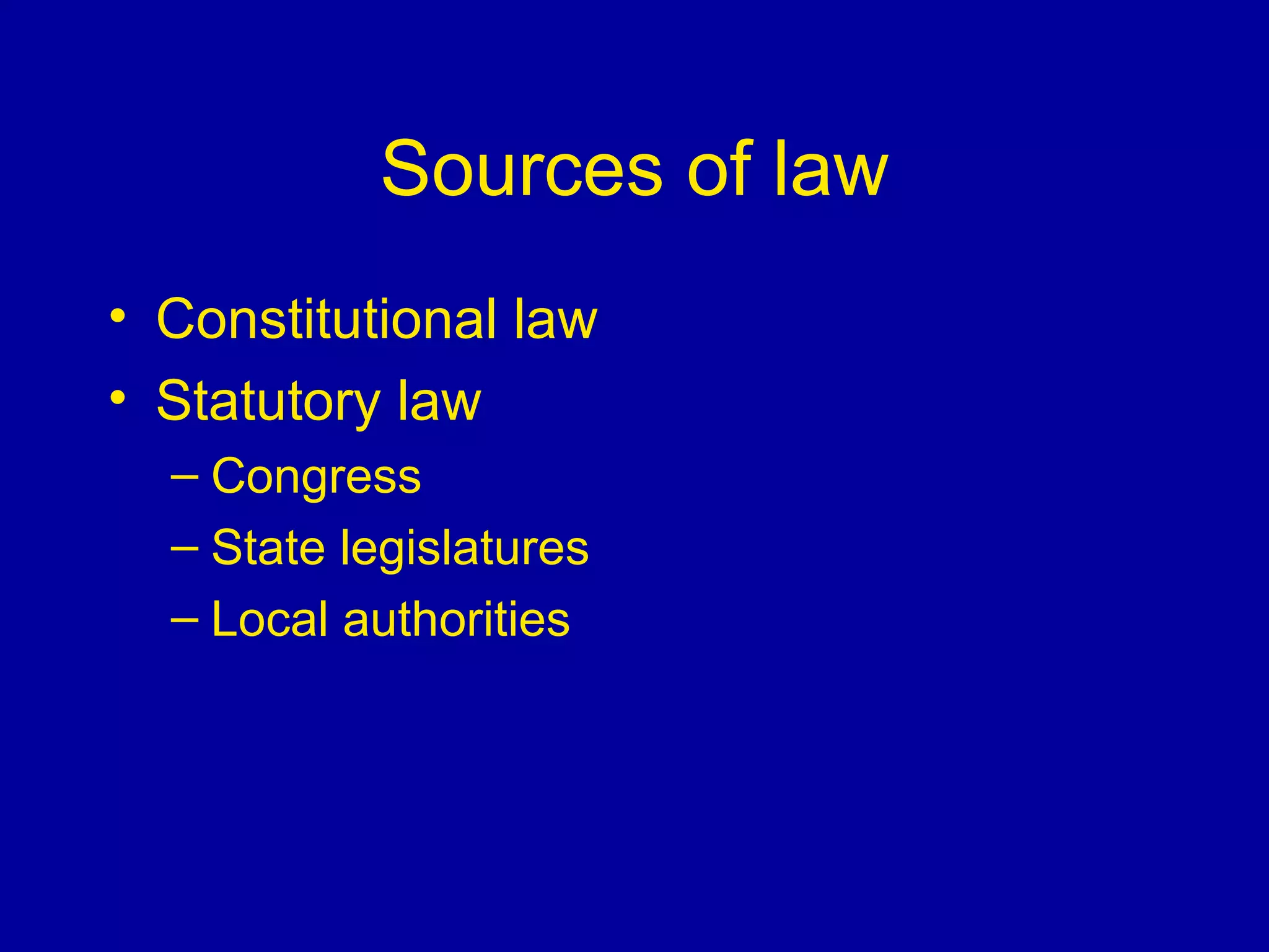 The American Legal System: An Overview | PPT