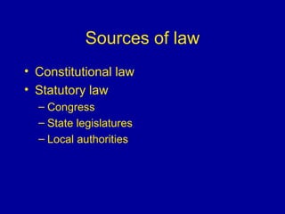 The American Legal System: An Overview | PPT