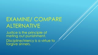 Justice and Discipline | PPT