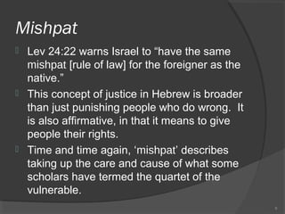 Justice and the bible | PPT