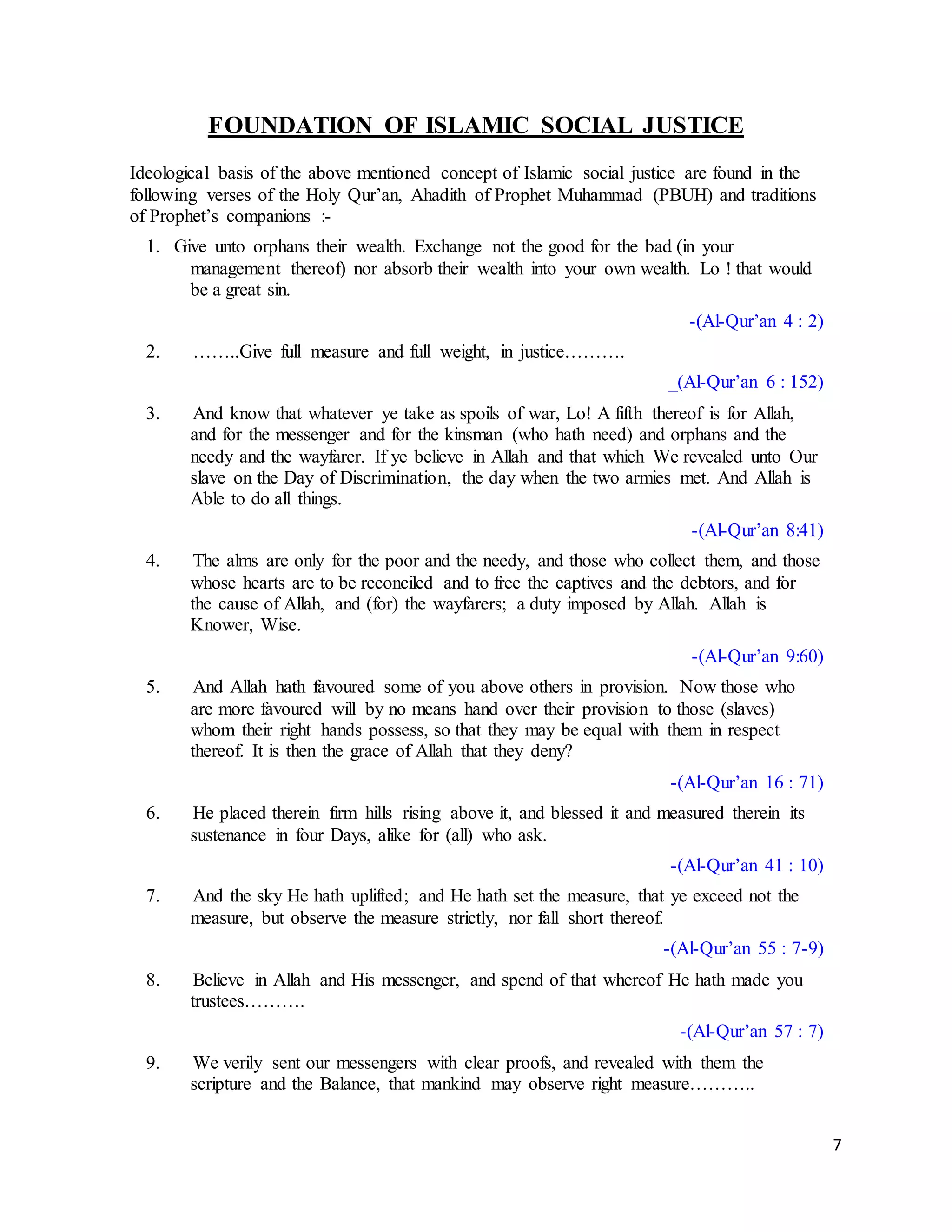 IMPORTANCE OF ECONOMIC JUSTICE IN ISLAM | DOCX