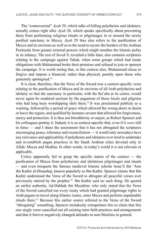 Justice, Jihad and Duty: The Qur’anic Concept of Armed Conflict, by ...