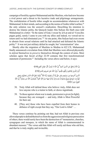 Justice, Jihad and Duty: The Qur’anic Concept of Armed Conflict, by Professor Joel Hayward | PDF