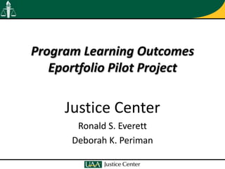 Justice project conference presentation | PPT