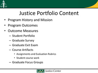 Justice project conference presentation | PPT