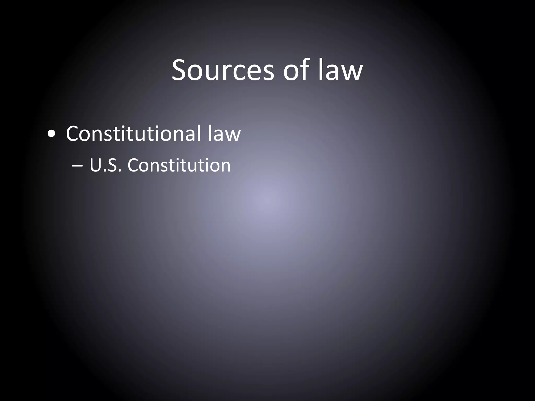 The American Legal System | PPTX