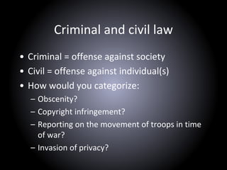 The American Legal System | PPTX