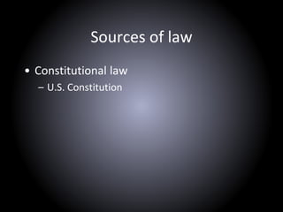 The American Legal System | PPTX