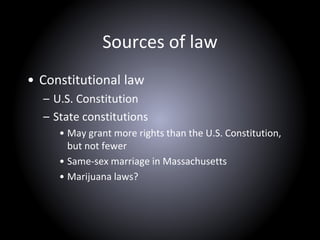 The American Legal System | PPTX