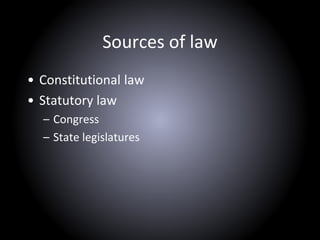 The American Legal System | PPTX