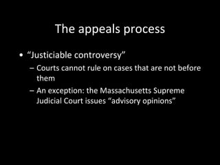 The American legal system: An overview | PPTX