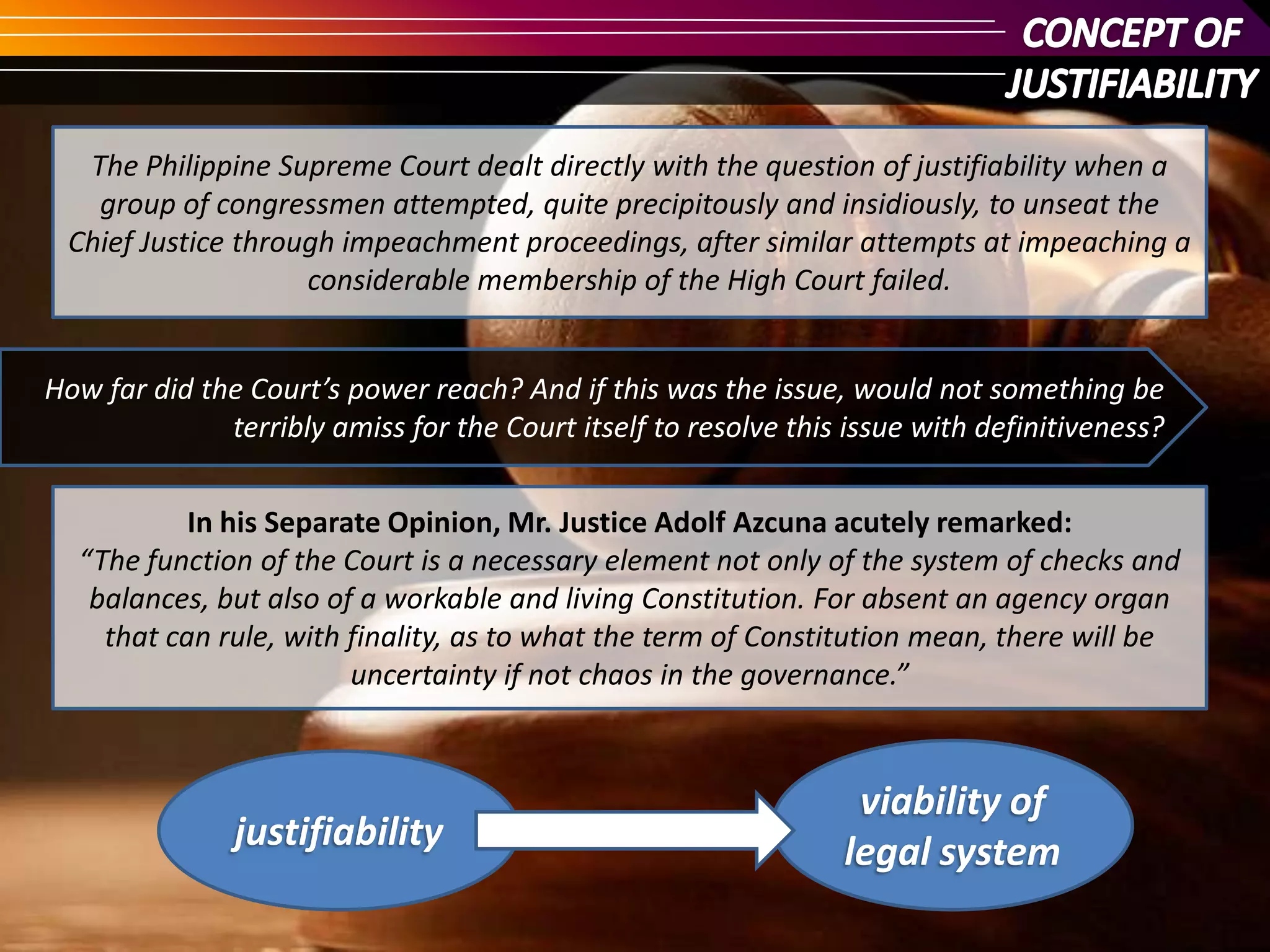 Justiciability | PPT