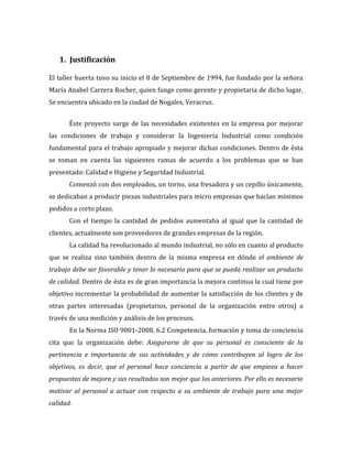 Justificación de taller de investigación II | DOCX
