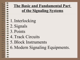 Signalling Maintanance | PPT