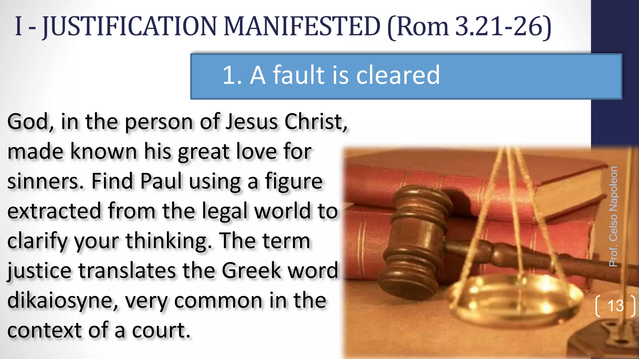 Justification by faith alone in jesus christ | PPTX