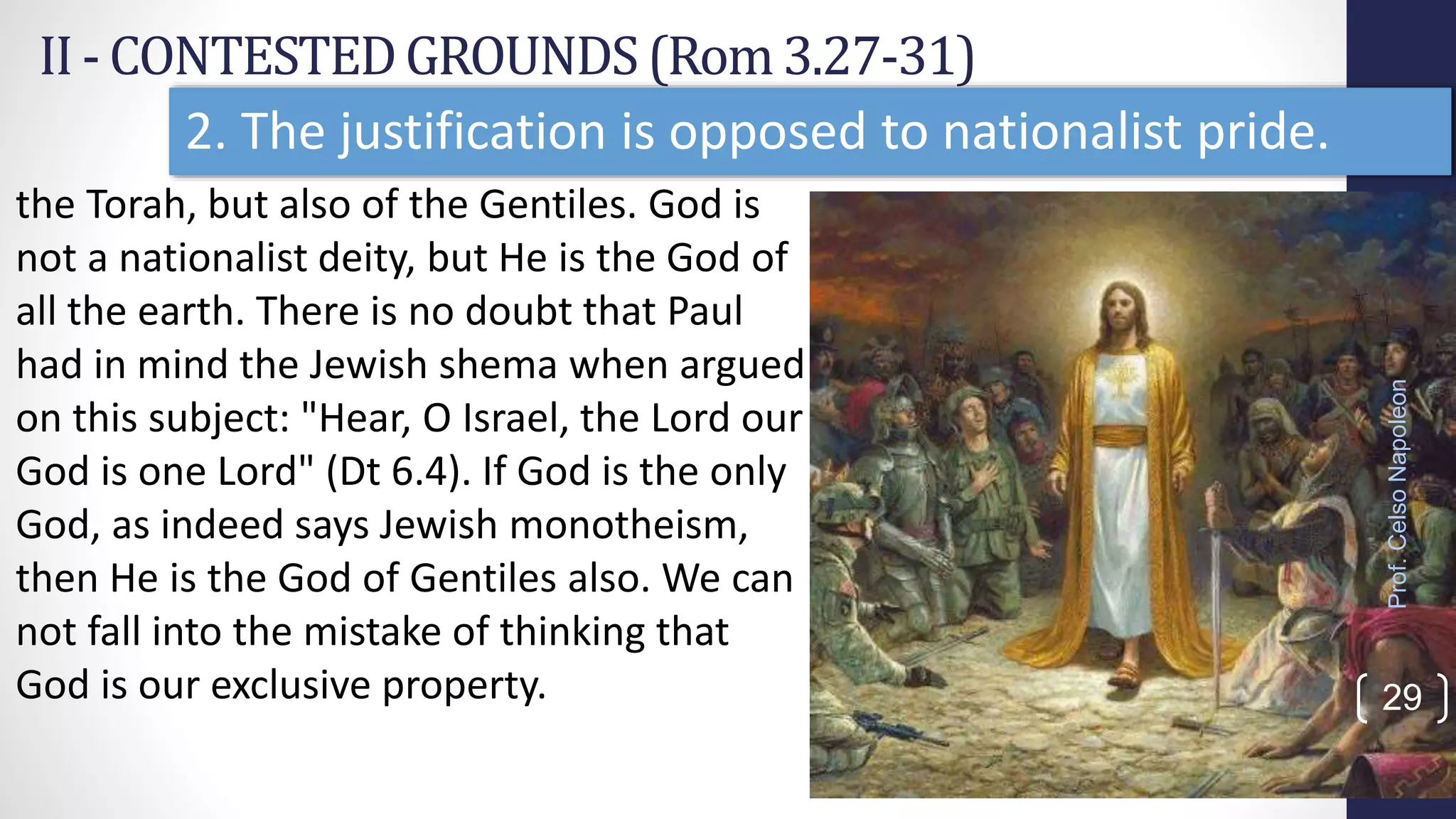 Justification by faith alone in jesus christ | PPTX