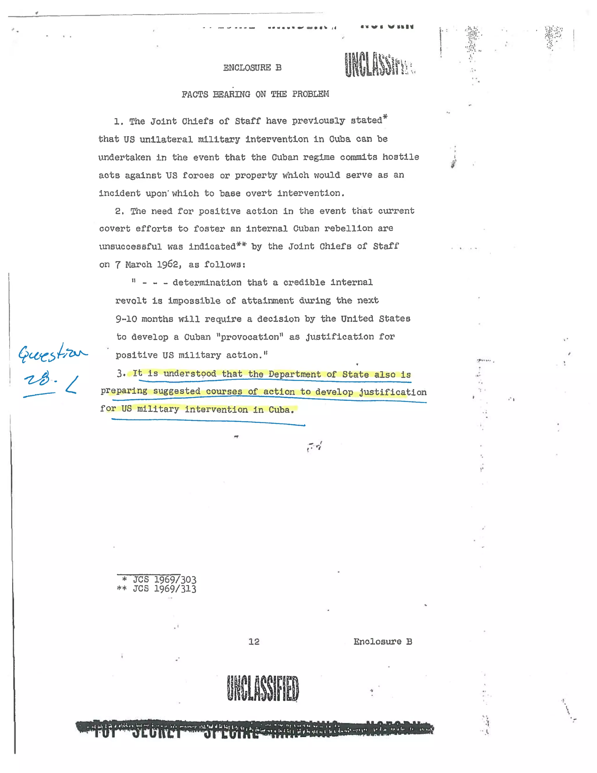 Declassified Doc; CIA Operation Northwoods and Operation Mongoose | PDF