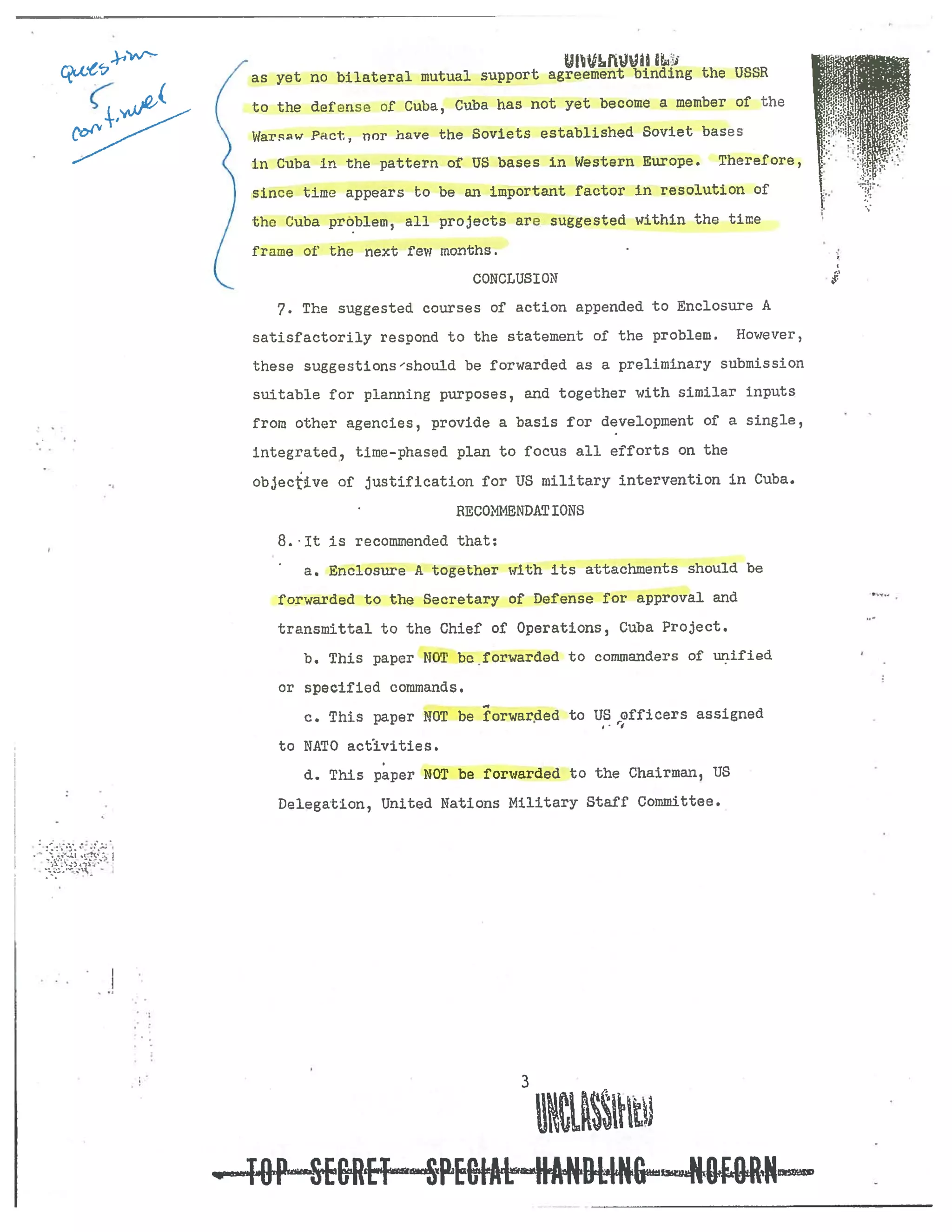 Declassified Doc; CIA Operation Northwoods and Operation Mongoose | PDF