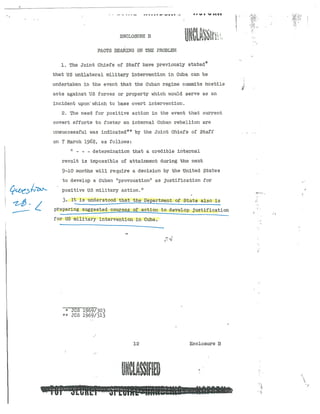Declassified Doc; CIA Operation Northwoods and Operation Mongoose | PDF