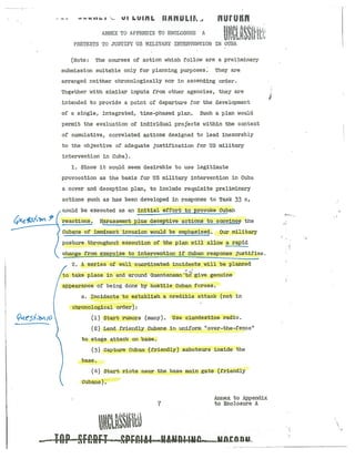 Declassified Doc; CIA Operation Northwoods and Operation Mongoose | PDF