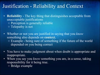 Justification ppt by Grant, Nick, and Ross | PPT