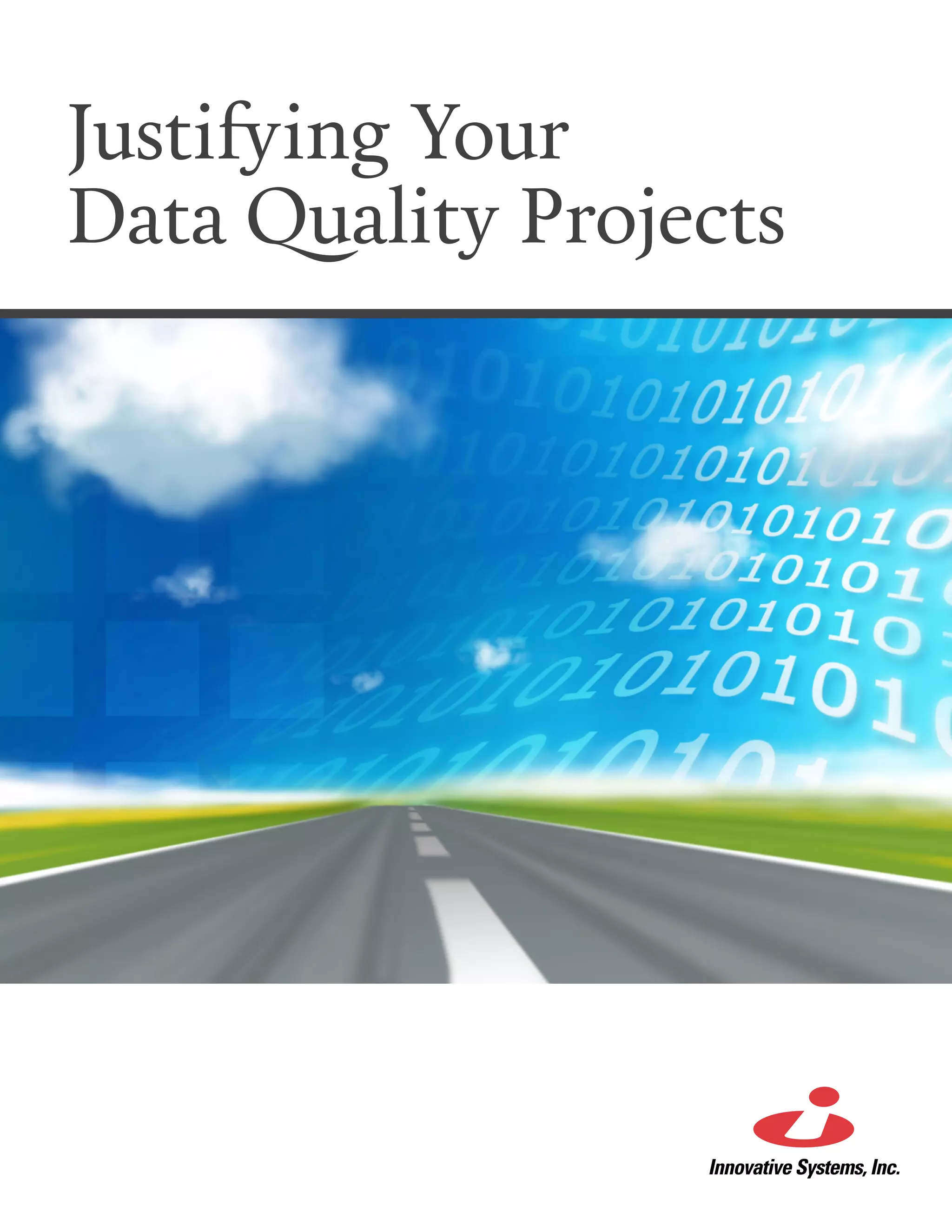 Justifying Your Data Quality Projects | PDF