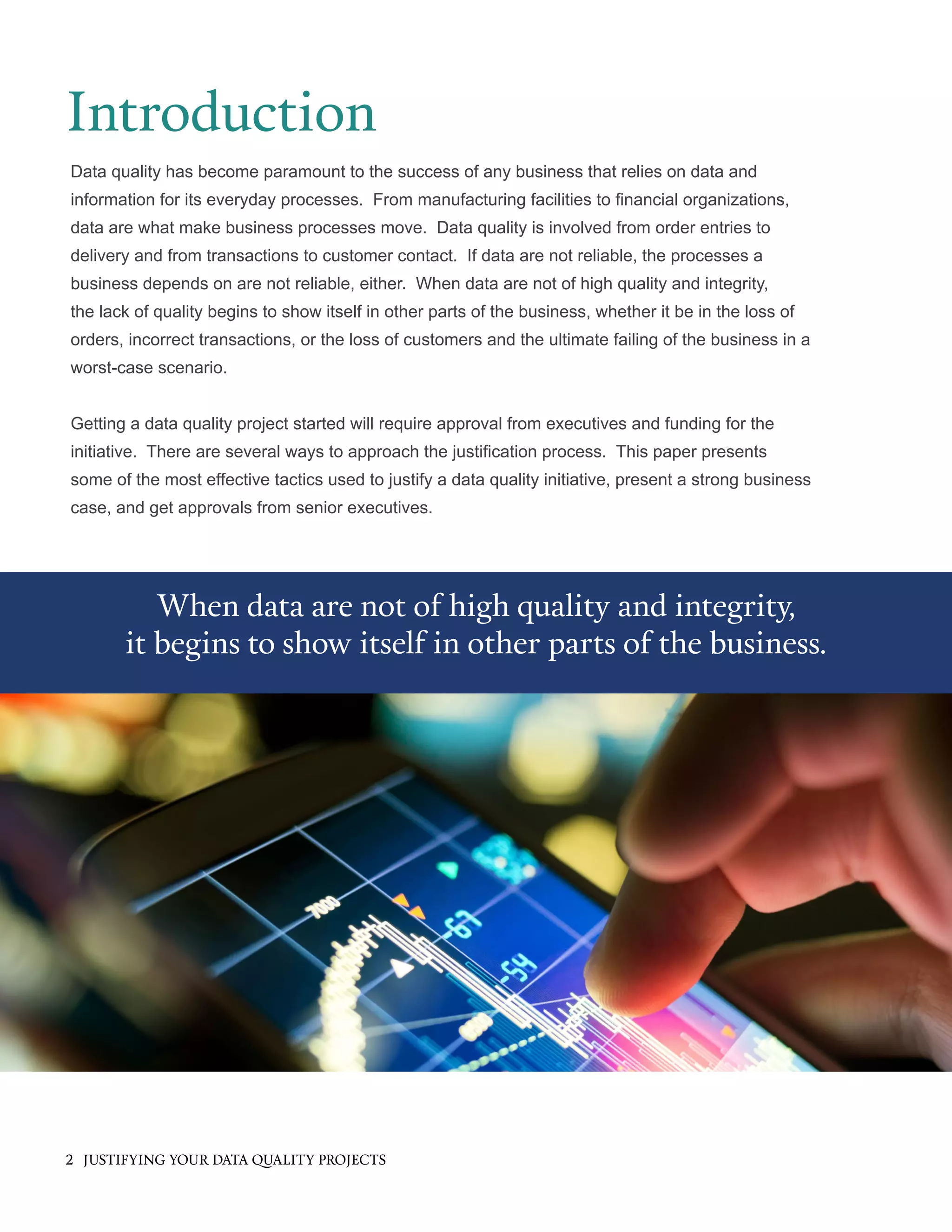 Justifying Your Data Quality Projects | PDF