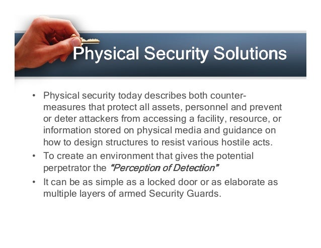 Justifying Physical Security