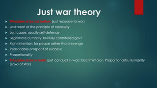 Justifying war | PPTX