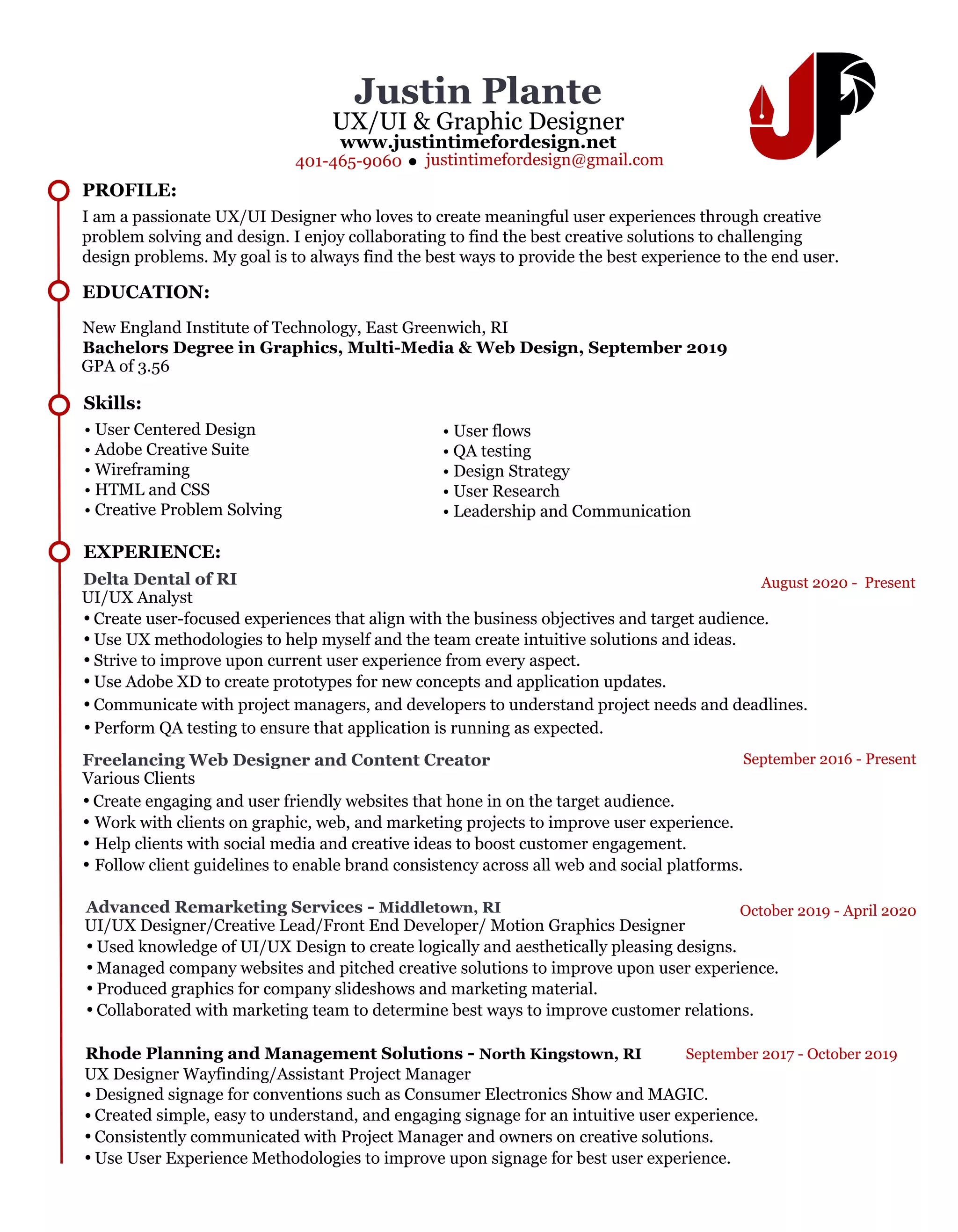 Justin Plante's Resume | PDF