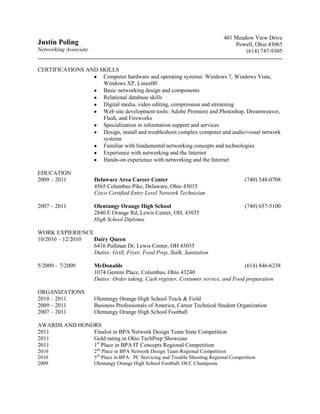 Justin. poling resume | DOCX