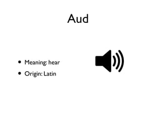 Justin and Owen new root words power point | PPT