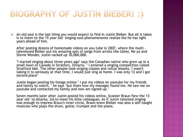 Justin bieber | PPT