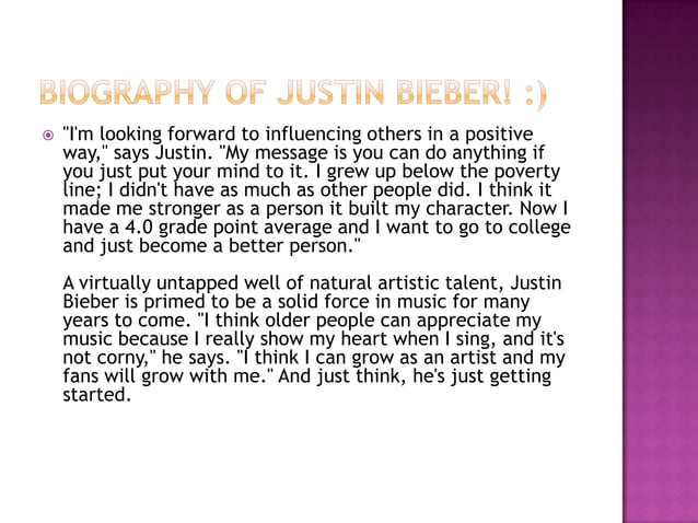 Justin bieber | PPT