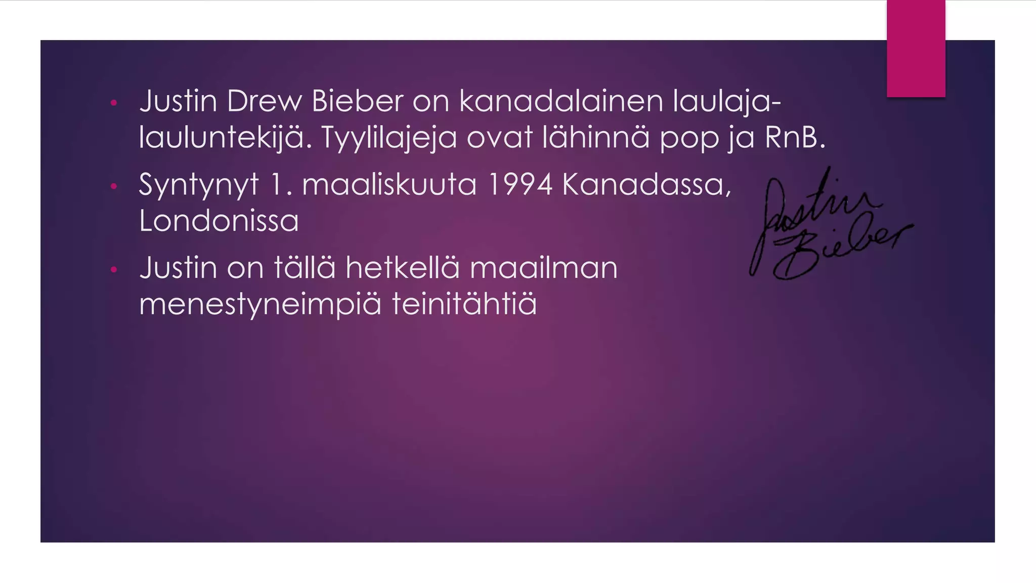 Justin bieber | PPTX