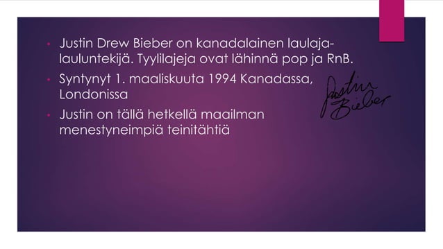 Justin bieber | PPTX