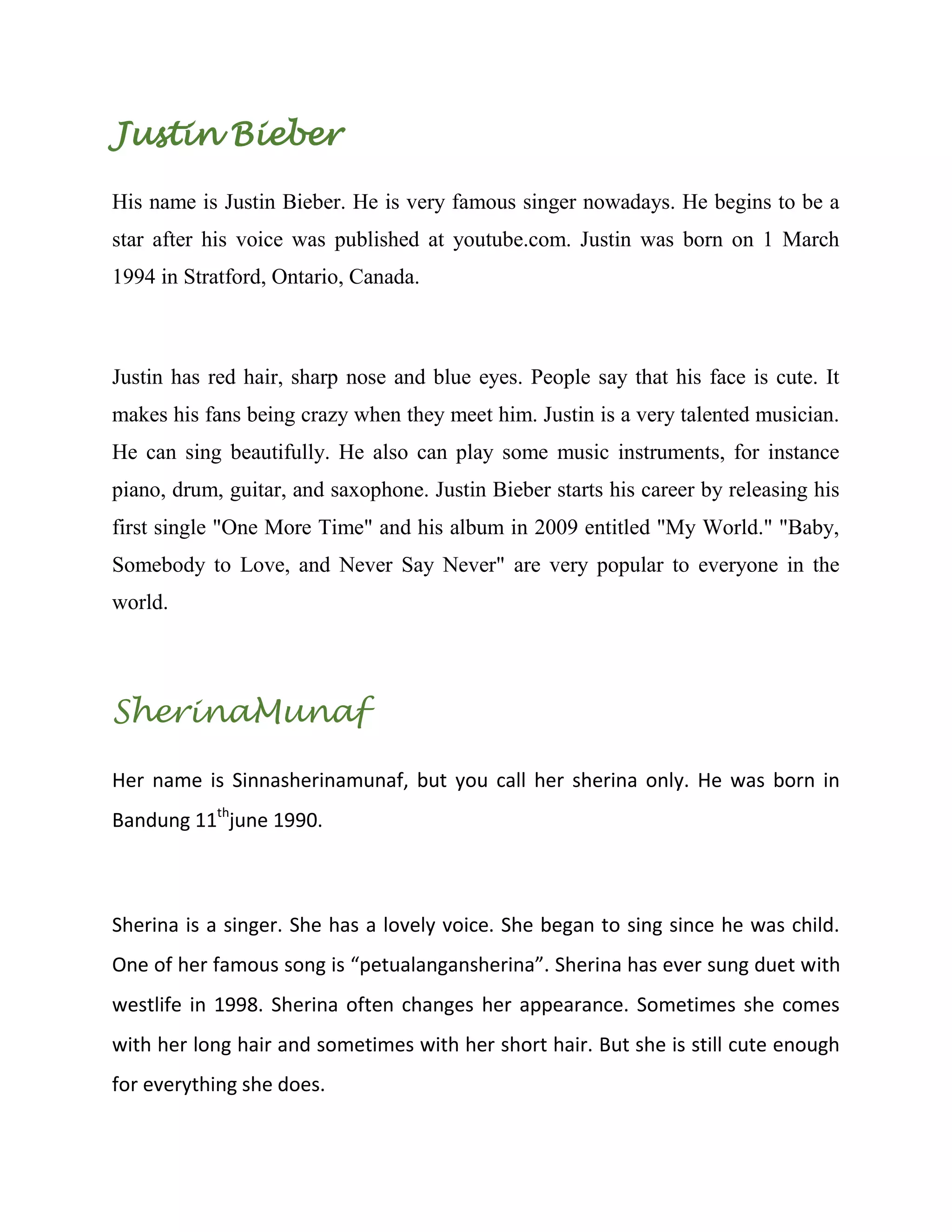 Justin bieber | PDF
