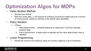 Using PySpark to Scale Markov Decision Problems for Policy Exploration | PPT