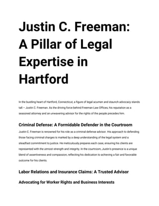 Justin C (2).docx | Legal Services Industry | Industries