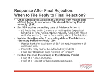 Overview of After Final Practice at the USPTO- Justin Cassell | PPT