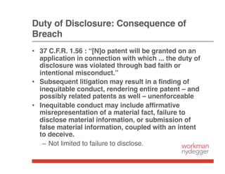 Overview on Information Disclosure Statement Practice by Justin Cassell ...