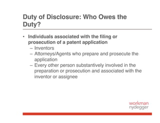 Overview on Information Disclosure Statement Practice by Justin Cassell ...
