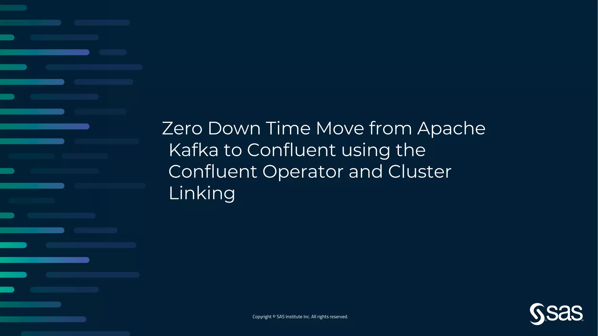 Zero Down Time Move From Apache Kafka to Confluent With Justin Dempsey | Current 2022 | PPT