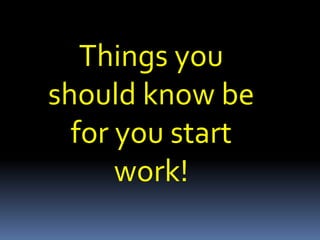 Fair Rights at Work Presentation | PPT