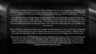 Competitive Analysis - Nike | PPTX