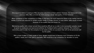 Competitive Analysis - Nike | PPTX