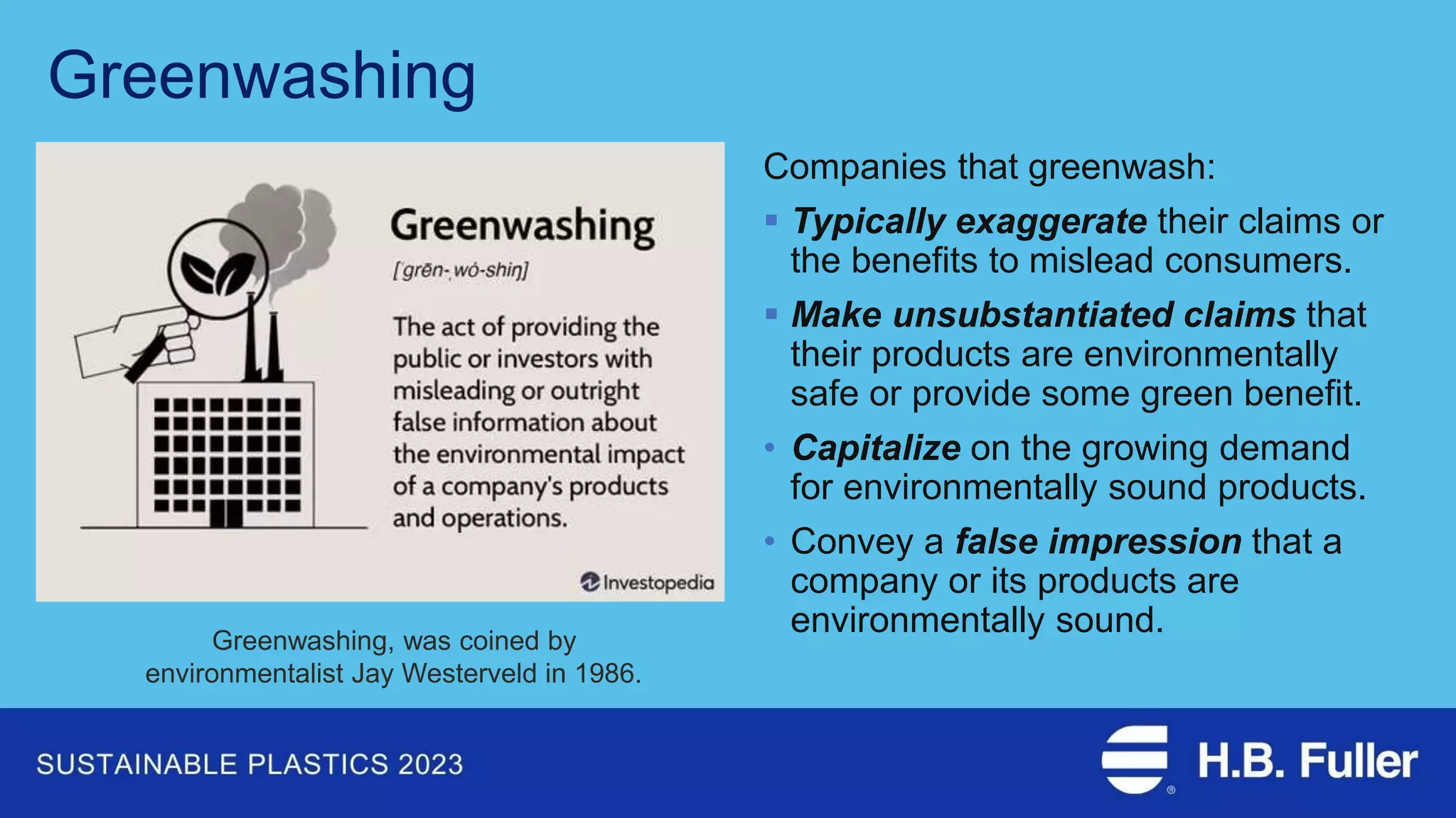 STAGES OF SUSTAINABILITY: TRANSITION FROM BROAD TERMINOLOGY TO MARKET ...