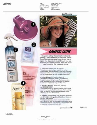 Justine june july 2011 beach babe | PDF